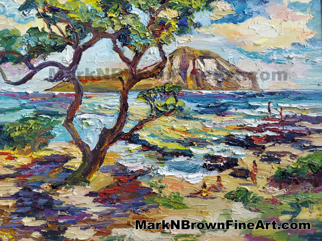 Hawaii Artist Mark N. Brown Impasto Painting Style (Chunky Style) For ...